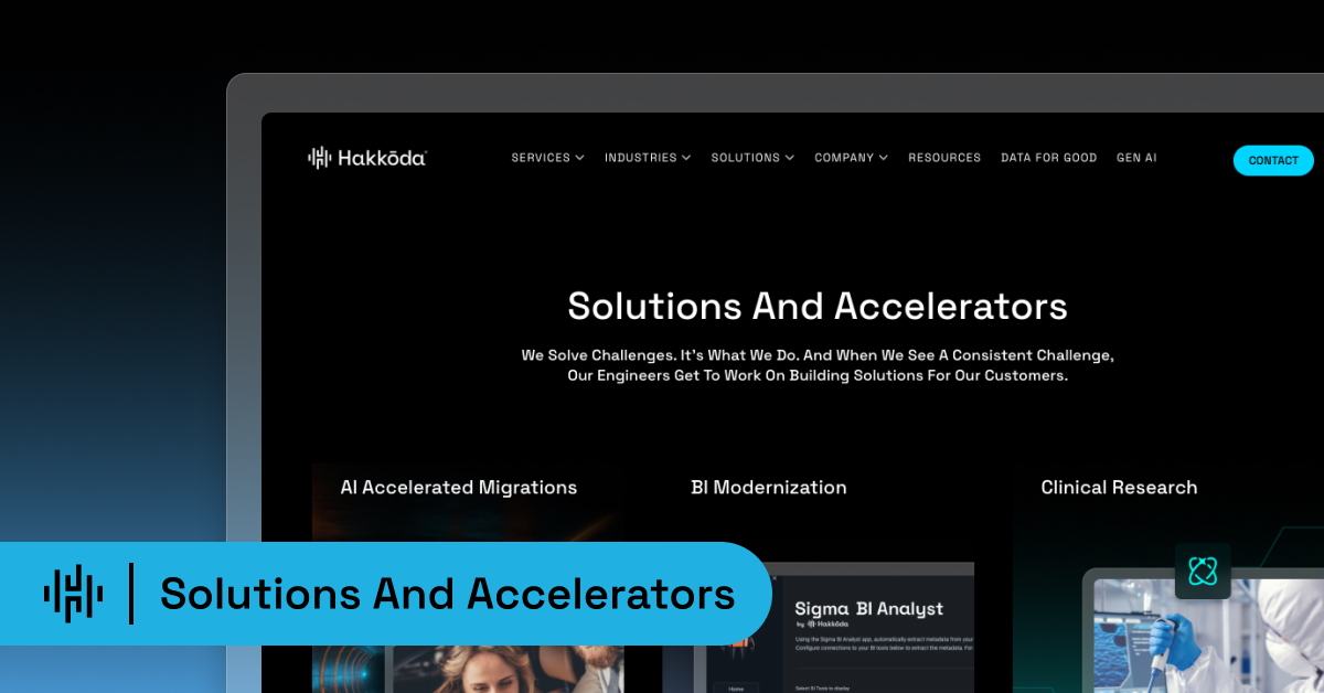 Solutions and accelerators - Hakkoda